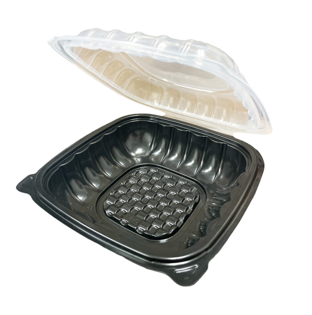 8″ Hinged PP Duo-Colored Plastic Clamshell Container (120pcs) - Eatery ...